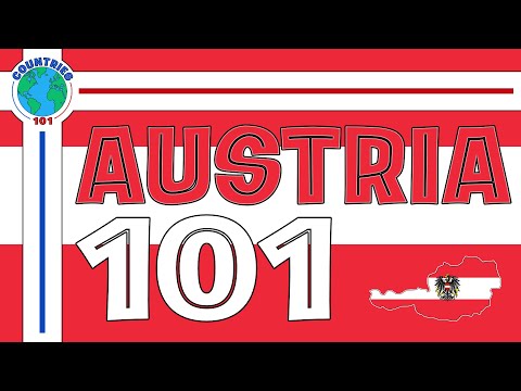 Austria 101 - Explained in 2 minutes (size, population, info, flag, coat of arms)