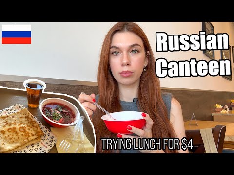 Typical Russian Canteen. What Food Do Ordinary Russians Eat? VLOG