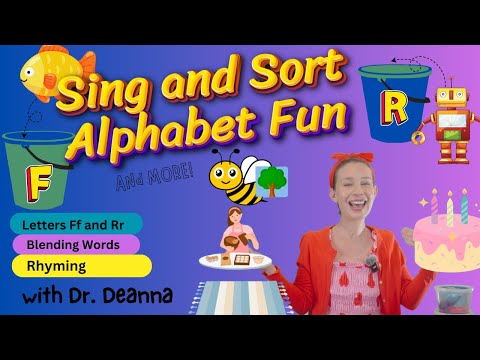Sing and Sort Letters and Rhymes |Consonant Blends and Letters Ff and Rr