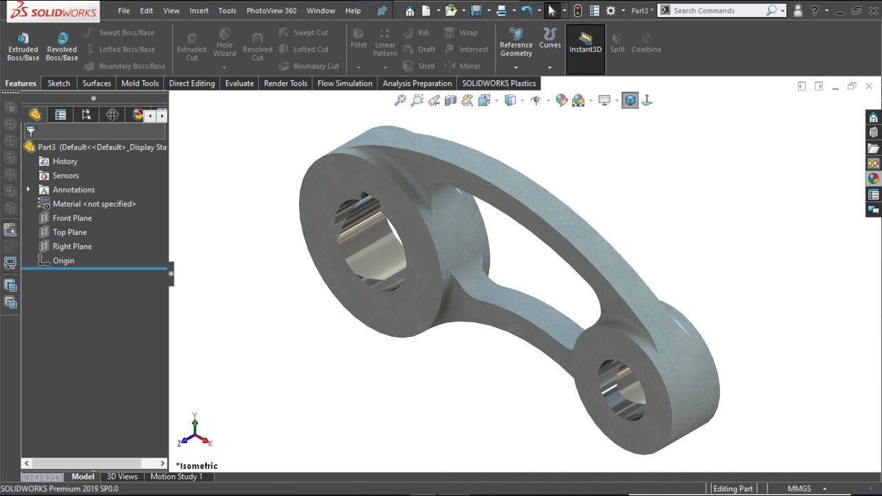 SolidWorks Tutorial Beginners Exercise 11