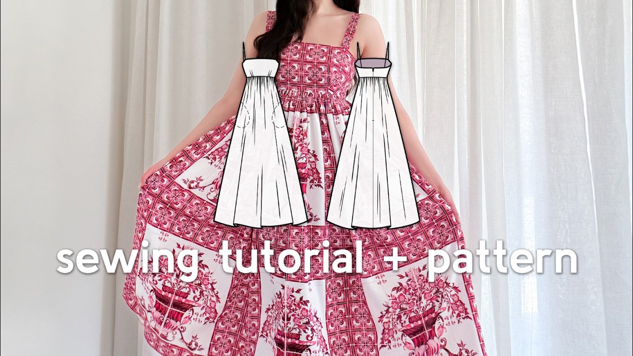 How to Sew a DOLCE & GABBANA Inspired Dress: Step-by-Step Tutorial + Cherry Sewing Pattern