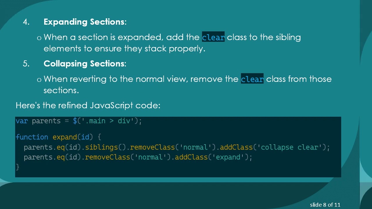 How to Make a Div Float on the Right and Stack with CSS and JavaScript