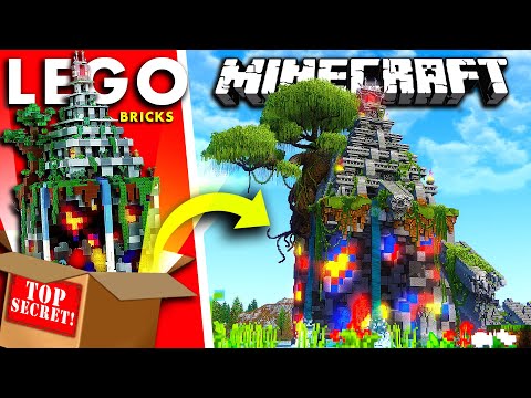 I Transformed My LEGO Build Into A Minecraft Survival World! [FREE DOWNLOAD]