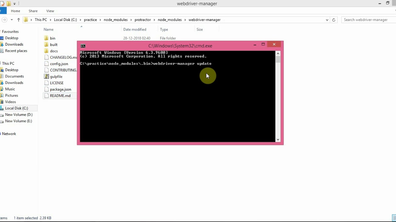 webdriver-manager update: troubleshooting and more