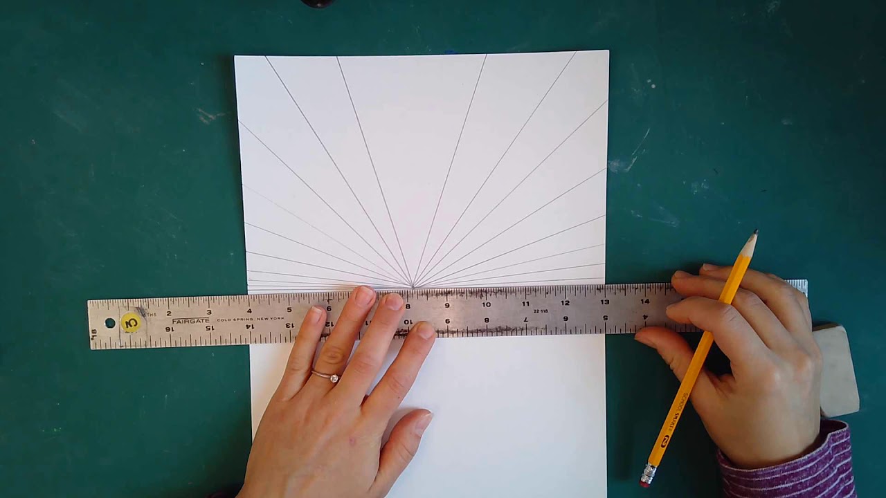 Two Point Perspective Drawing Tutorial Tunnel