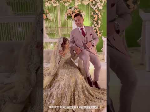 Mariam ansari & owais looks splendid on their walima reception