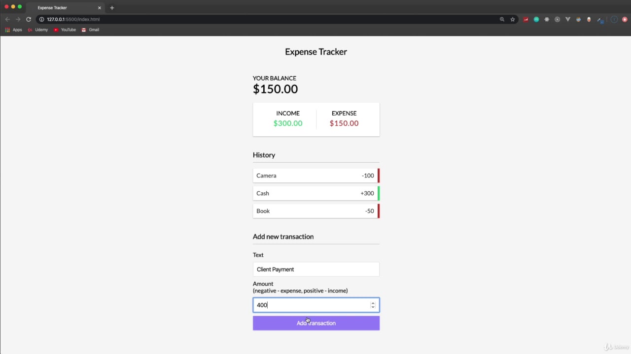 Expense Tracker using java-script ep 1   Project Intro