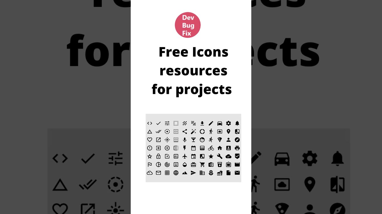 Free icons resource for your projects #shorts