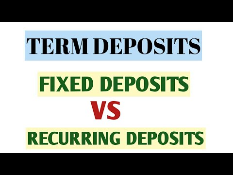 FIXED DEPOSITS VS RECURRING DEPOSITS || TERM DEPOSITS || TIME DEPOSITS || BANKING AWARENESS