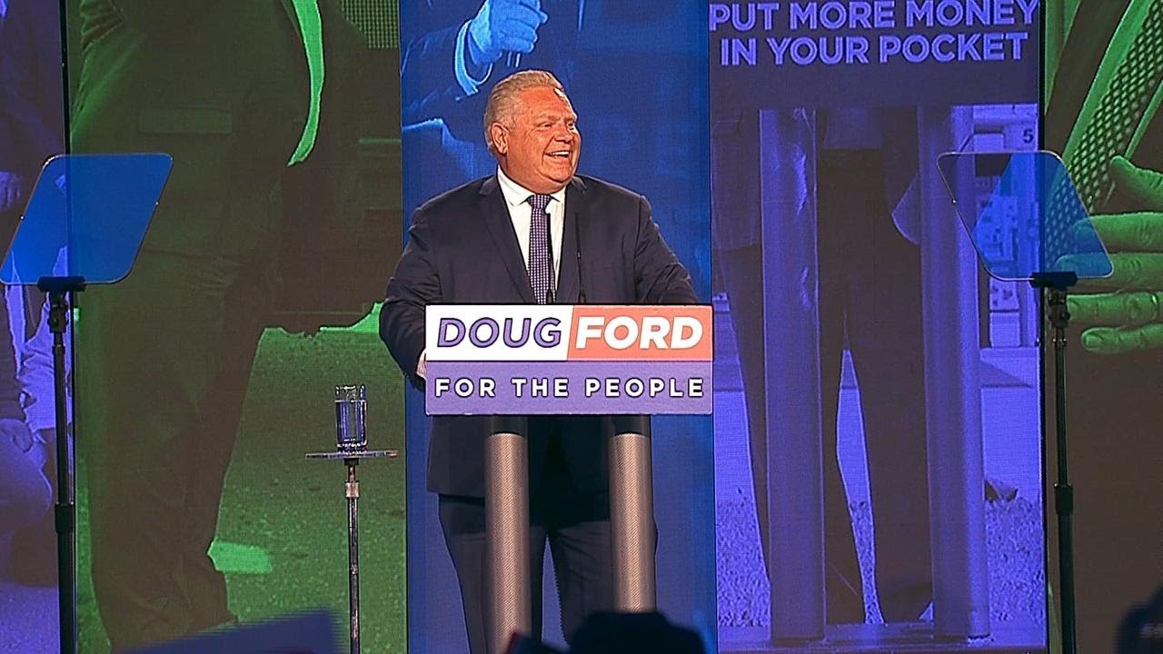 ‘We have taken back Ontario’ Doug Ford delivers victory speech