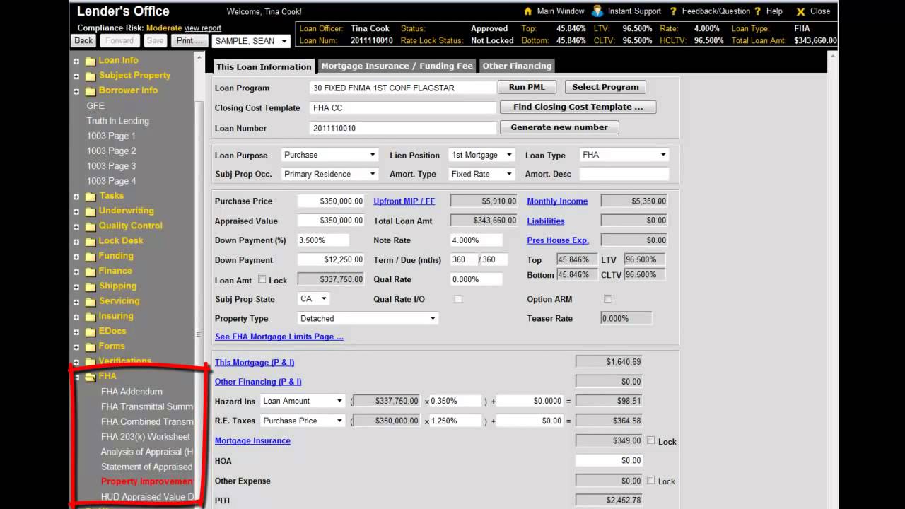 COMPLETING FHA FORMS