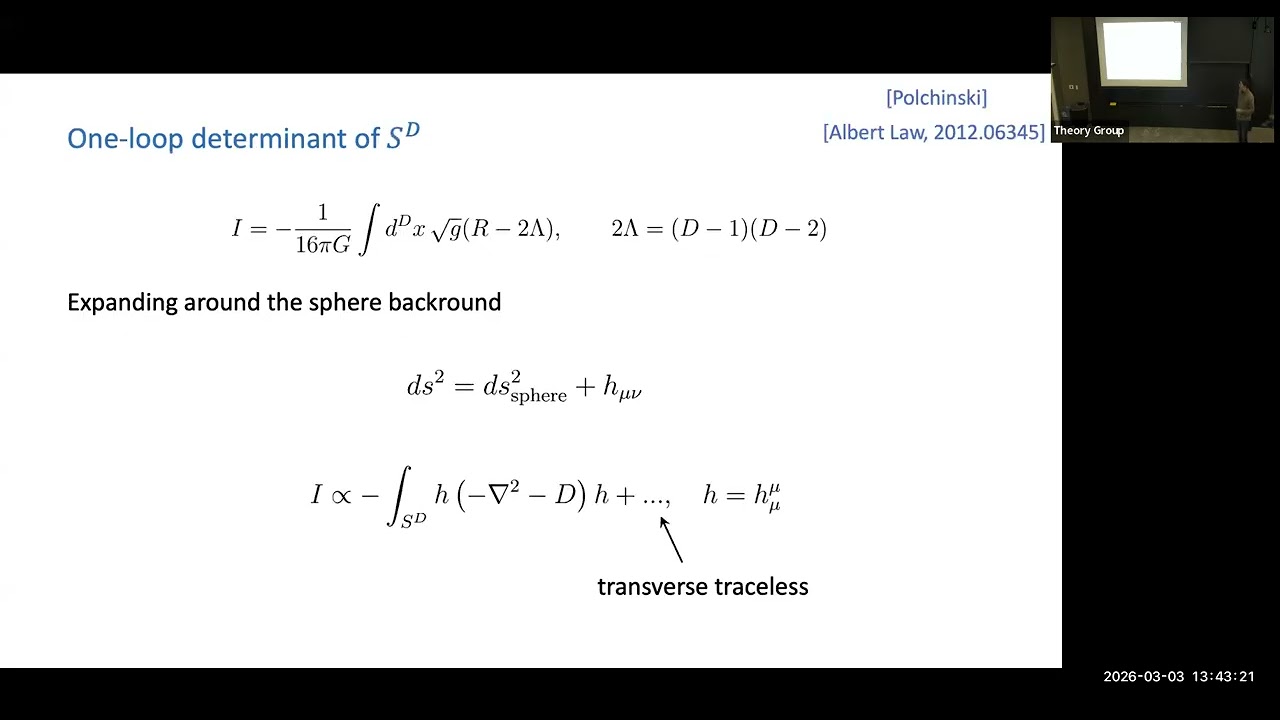 Yiming Chen - On the Phase of the de Sitter Density of States 03-03-2026