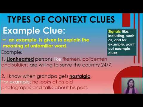 Types of Context Clues