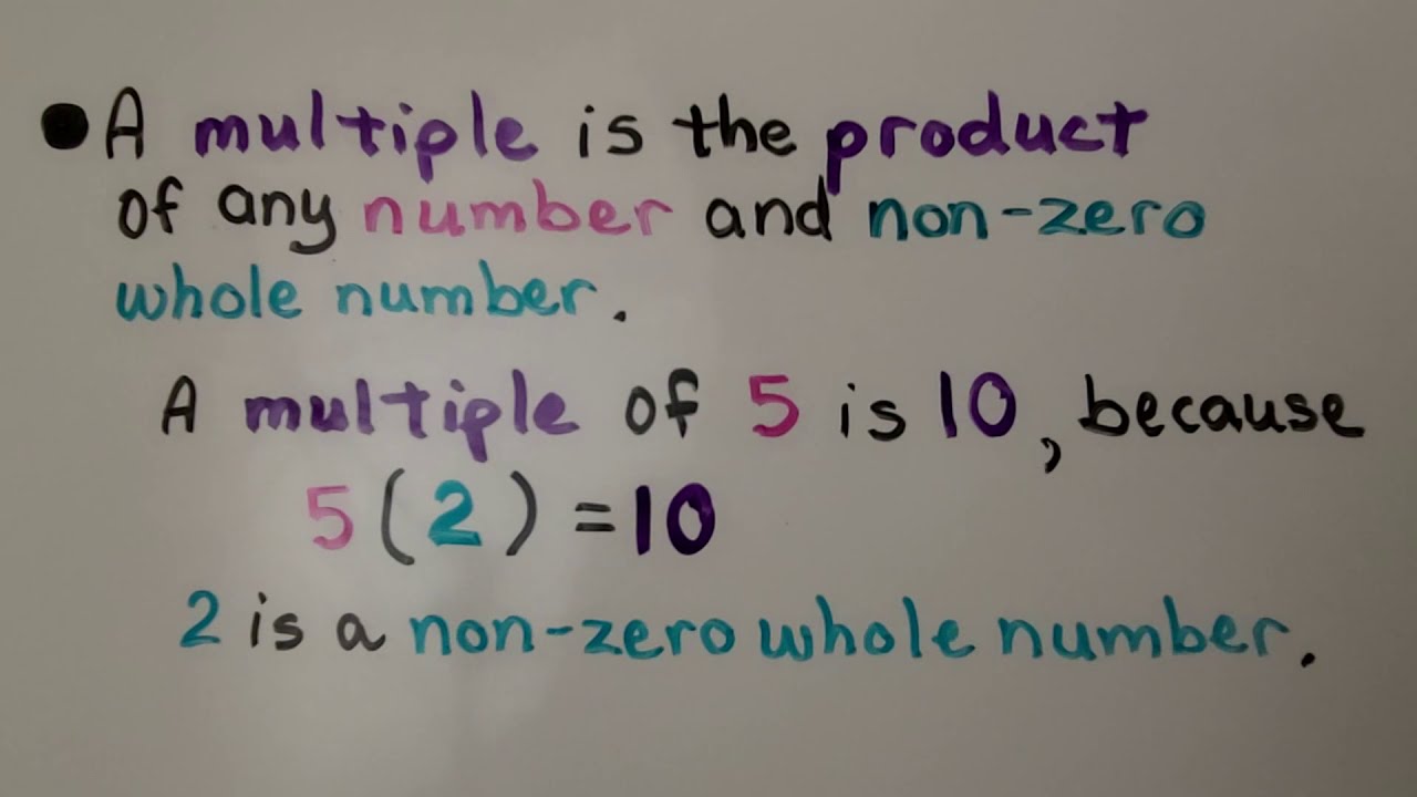 6th Grade Math 2.2, Least Common Multiple
