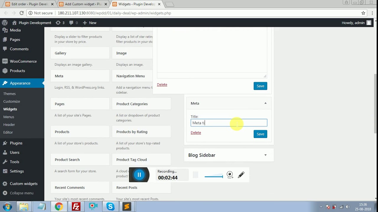 WordPress Multiple Widget Plugin