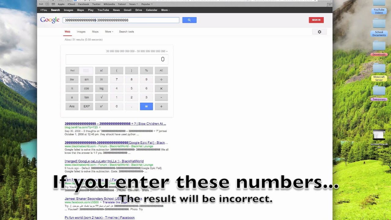 Google Search Bug (2015) - Calculator [HD]