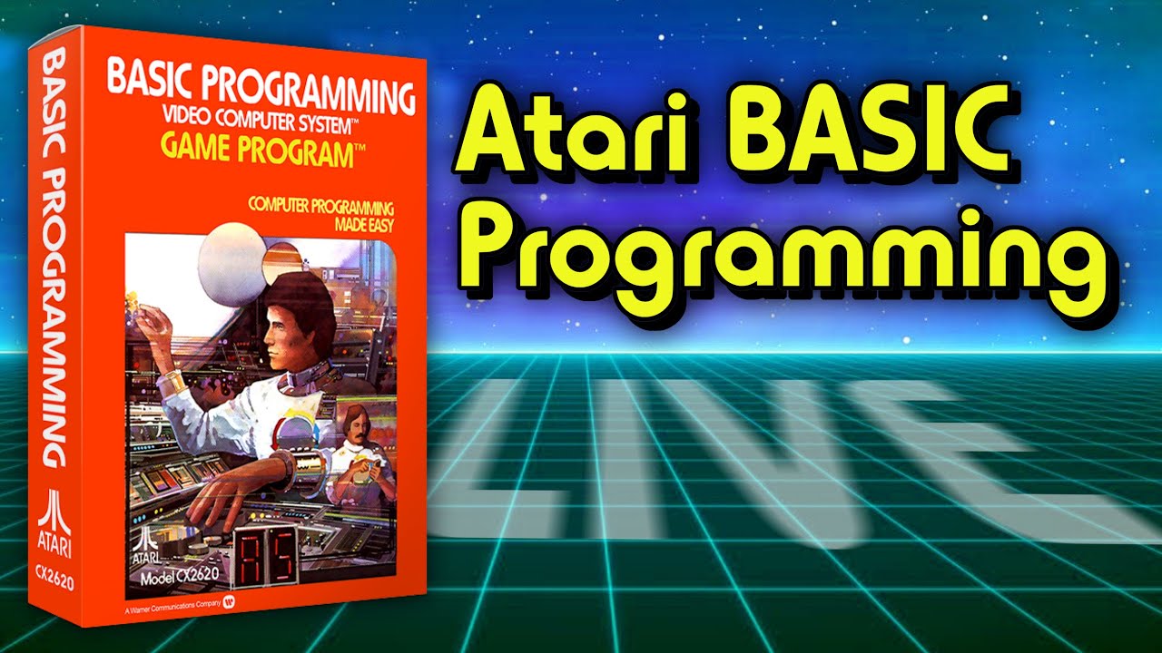 🔴 ATARI 2600 Basic Programming LIVE! - The Keypads, The Manual, and ALL