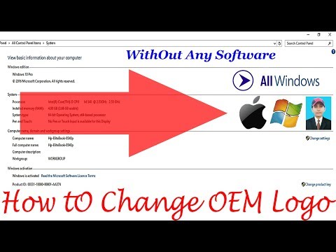 How to change oem logo of any Pc in Urdu/Hindi