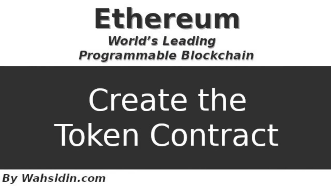Create the ERC20 Token ( Cryptocurrency ) Contract