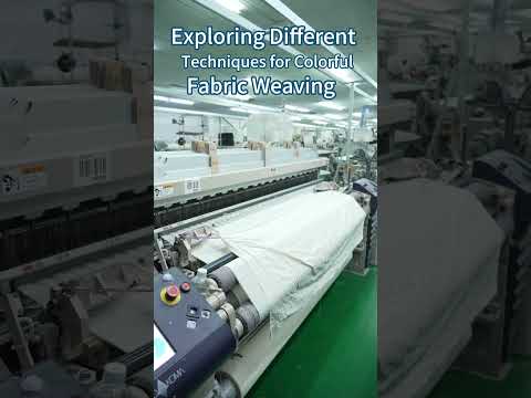 Creating Vibrant Textiles: Inside a Color Woven Fabric Factory #fabric #shorts