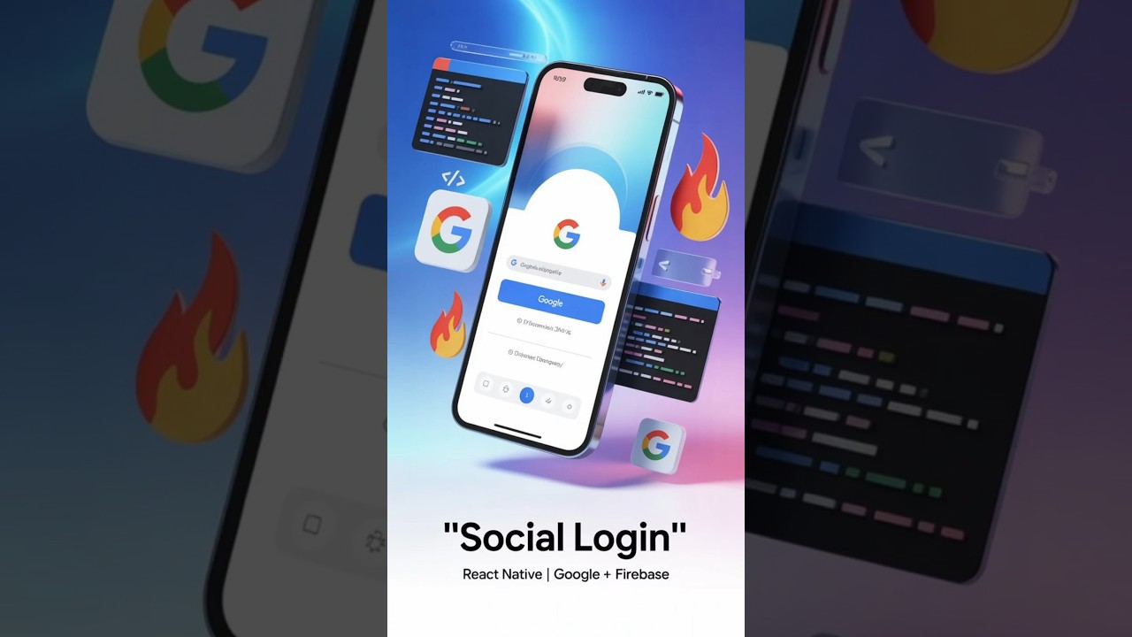 Social Login in React Native with Google & Firebase (Android + iOS) #javascript #appdevelopment #dev