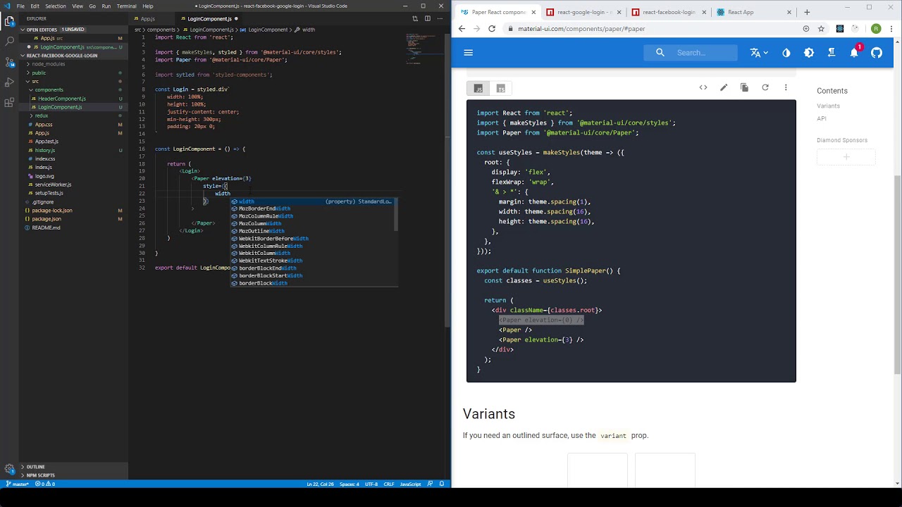 2-react social login adding google button