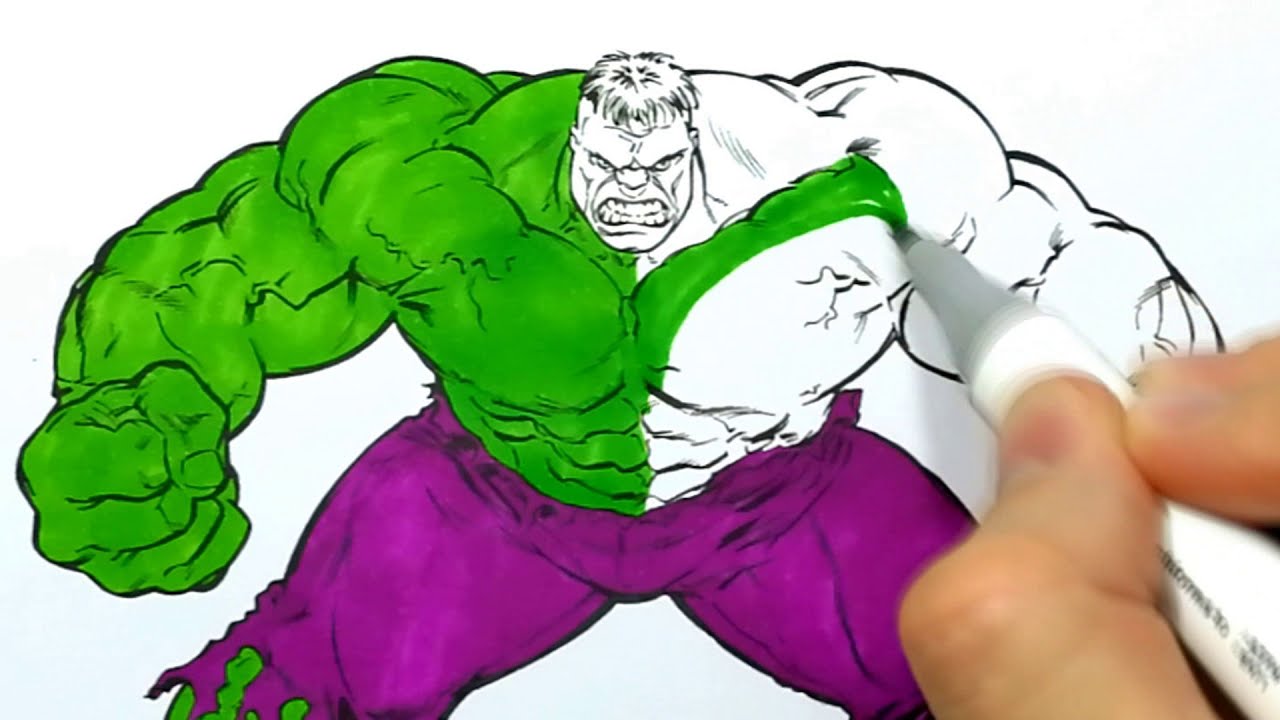 Hulk Colouring book