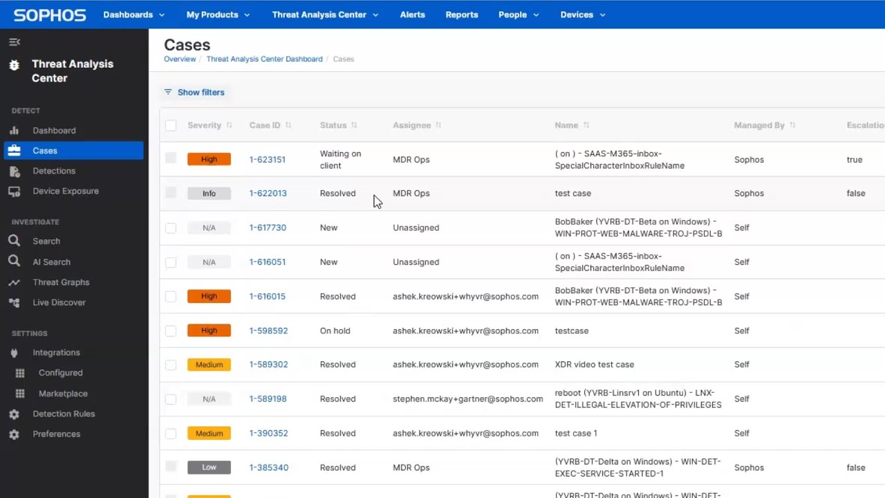 Demo: Sophos MDR Attack Simulation