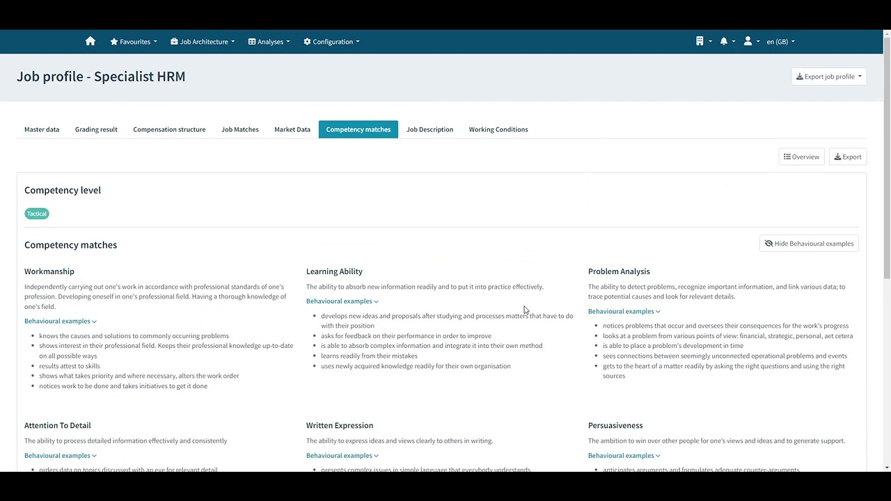 DEMO: Competency Management