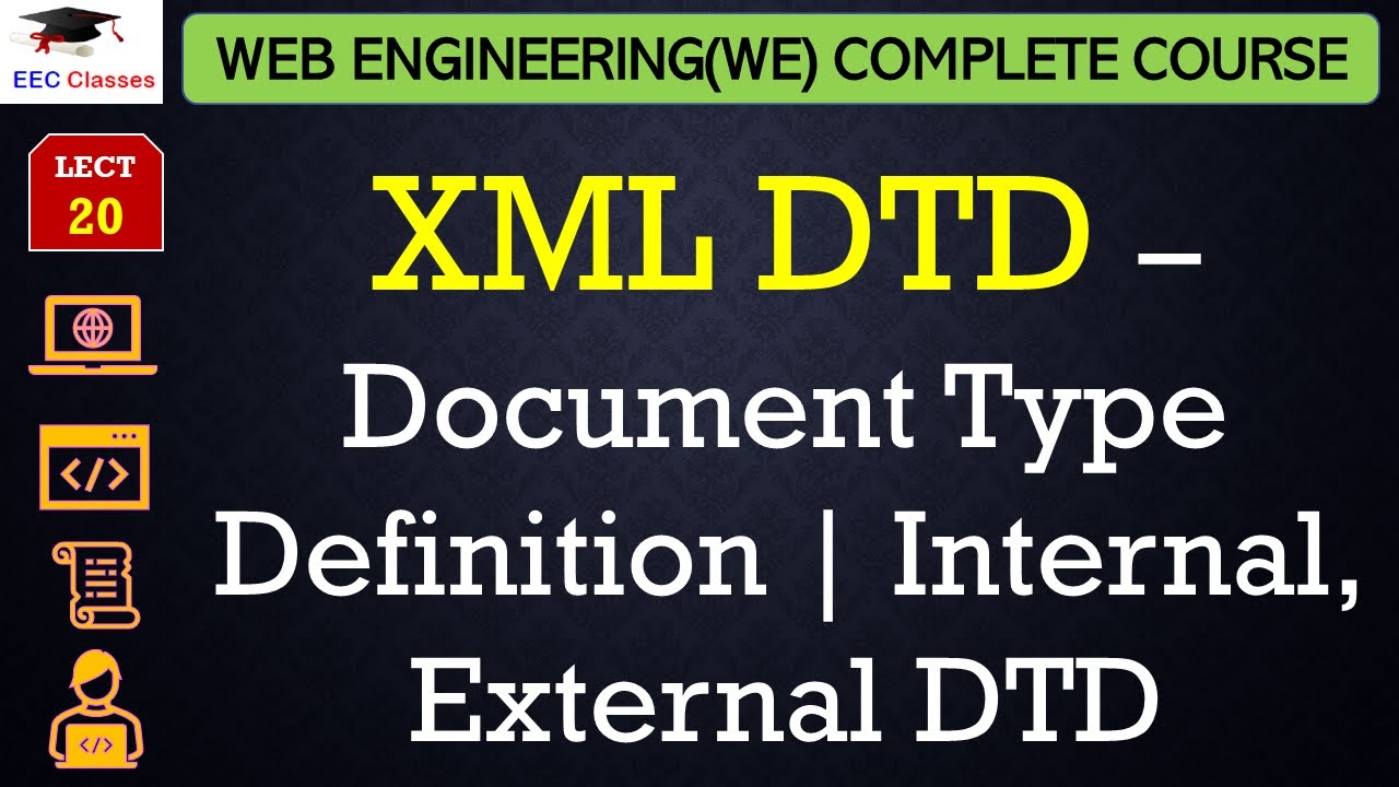 L20: XML DTD – Document Type Definition | Internal, External DTD with example | Web Technology