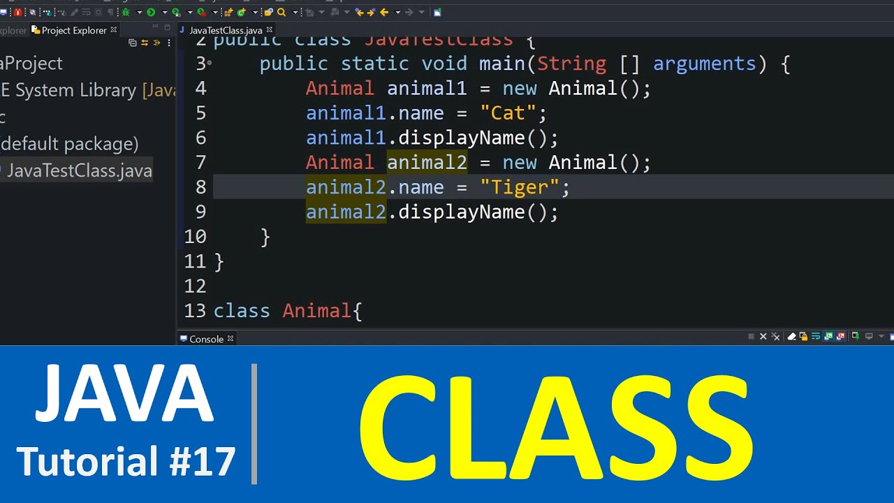 Java Tutorial #17 - Java Class and Objects in Java Programming (OOP)