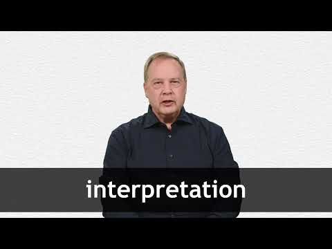INTERPRETATION definition and meaning | Collins English Dictionary