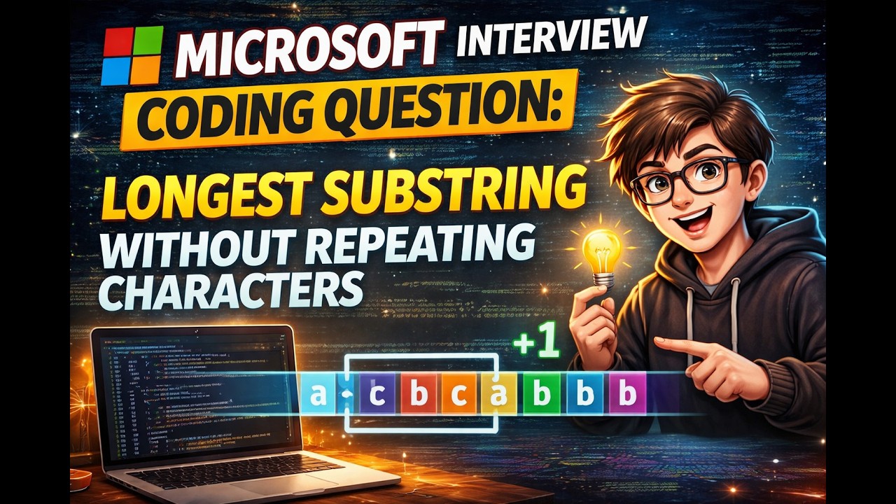Microsoft interview coding question : Longest Substring Without Repeating Characters