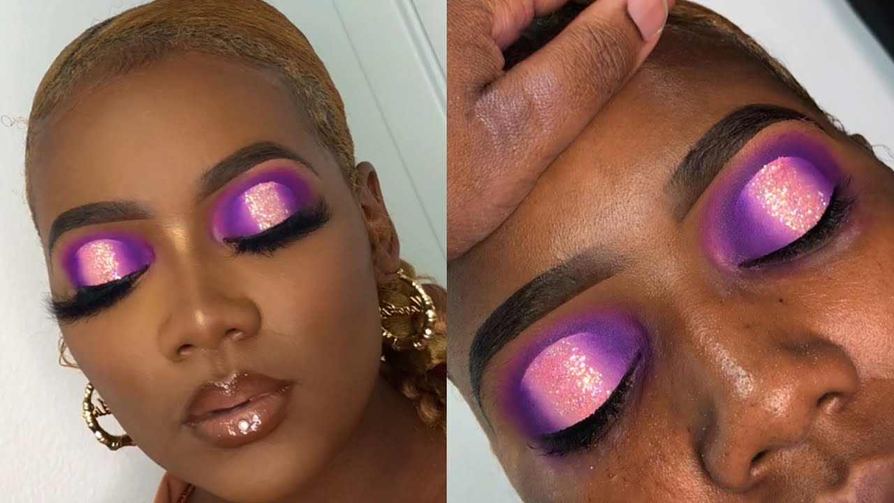 Glitter Halo Eyeshadow | Client makeup Tutorial