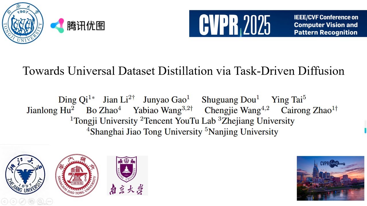 CVPR 25 Towards Universal Dataset Distillation via Task-Driven Diffusion