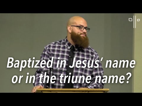 Baptized in Jesus' Name or in the Triune Name?