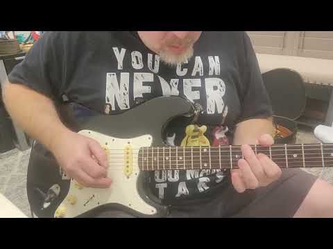 1987 Vintage Hondo H76 Black SSS Stratocaster Style MIK | Reverb