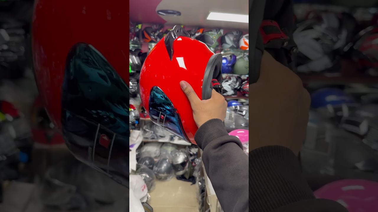 Glossy red helmet / vega helmet / #vegahelmets #helmets #helmetshop #vegahelmet