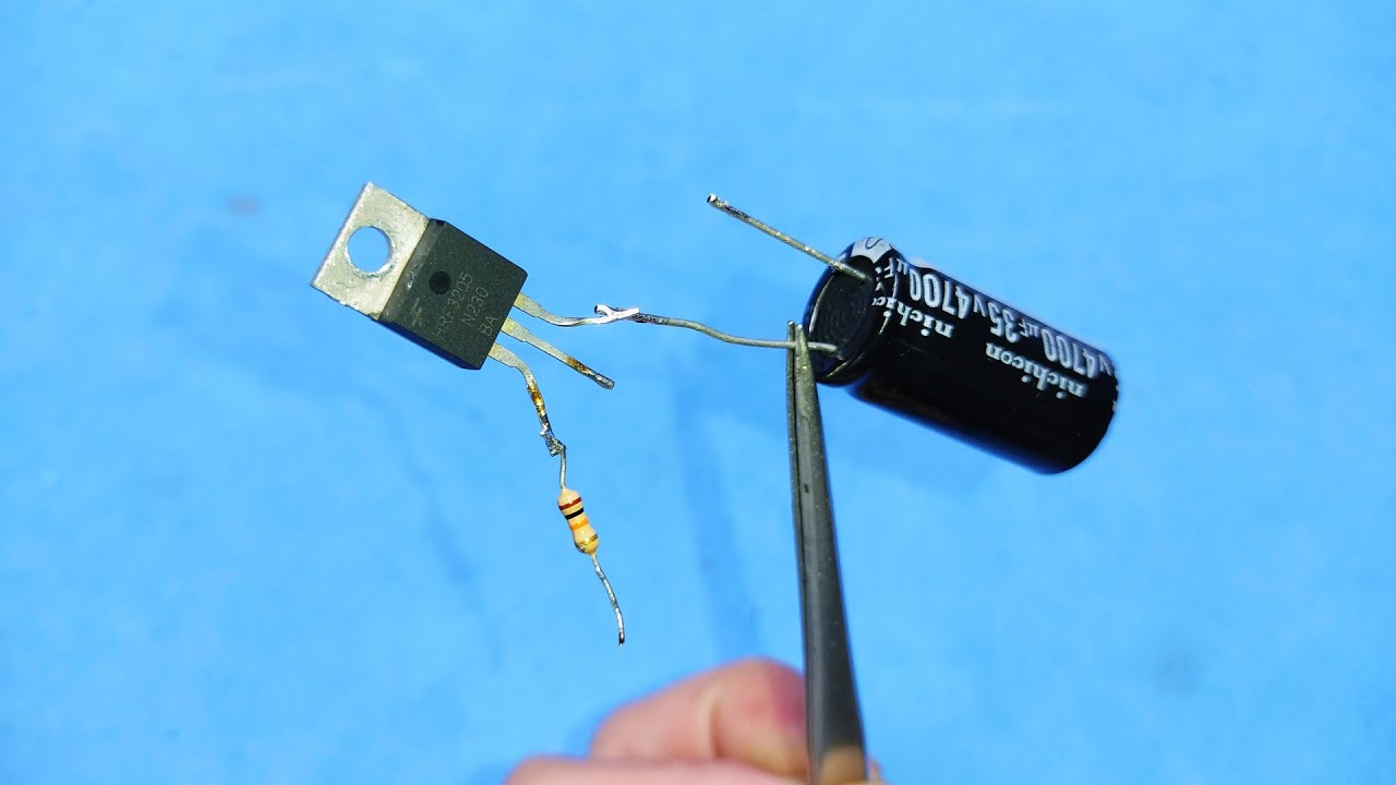 i make time delay circuit using mosfet IRF3205