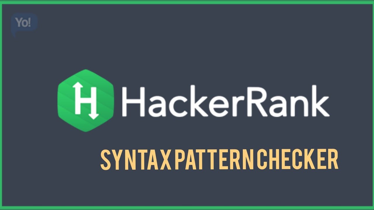 Hacker Rank Java Syntax Pattern Checker Solution.