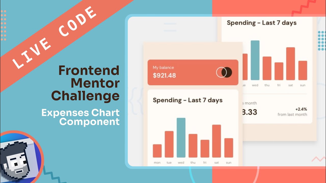 Live Code: Frontend Mentor Challenge (Expenses Chart Component)