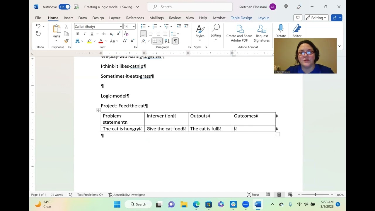 How to create a logic model