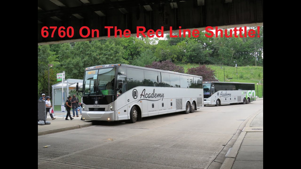 NeoplanDude | Academy Bus Lines 2017 Vanhool CX45 #6760 On The Red Line Shuttle, Limited 1!
