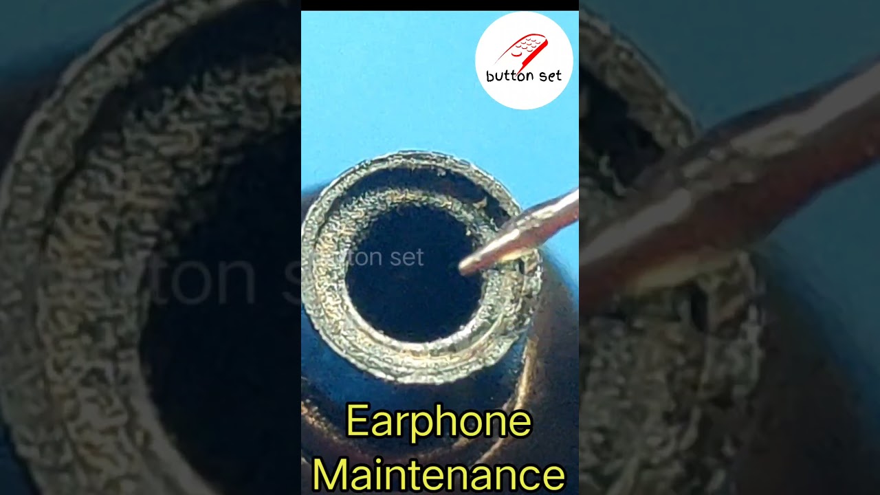 How to Replace Earphone 🔊 Mesh Grill || Earphone Maintenance #music #dark #earpads #communication