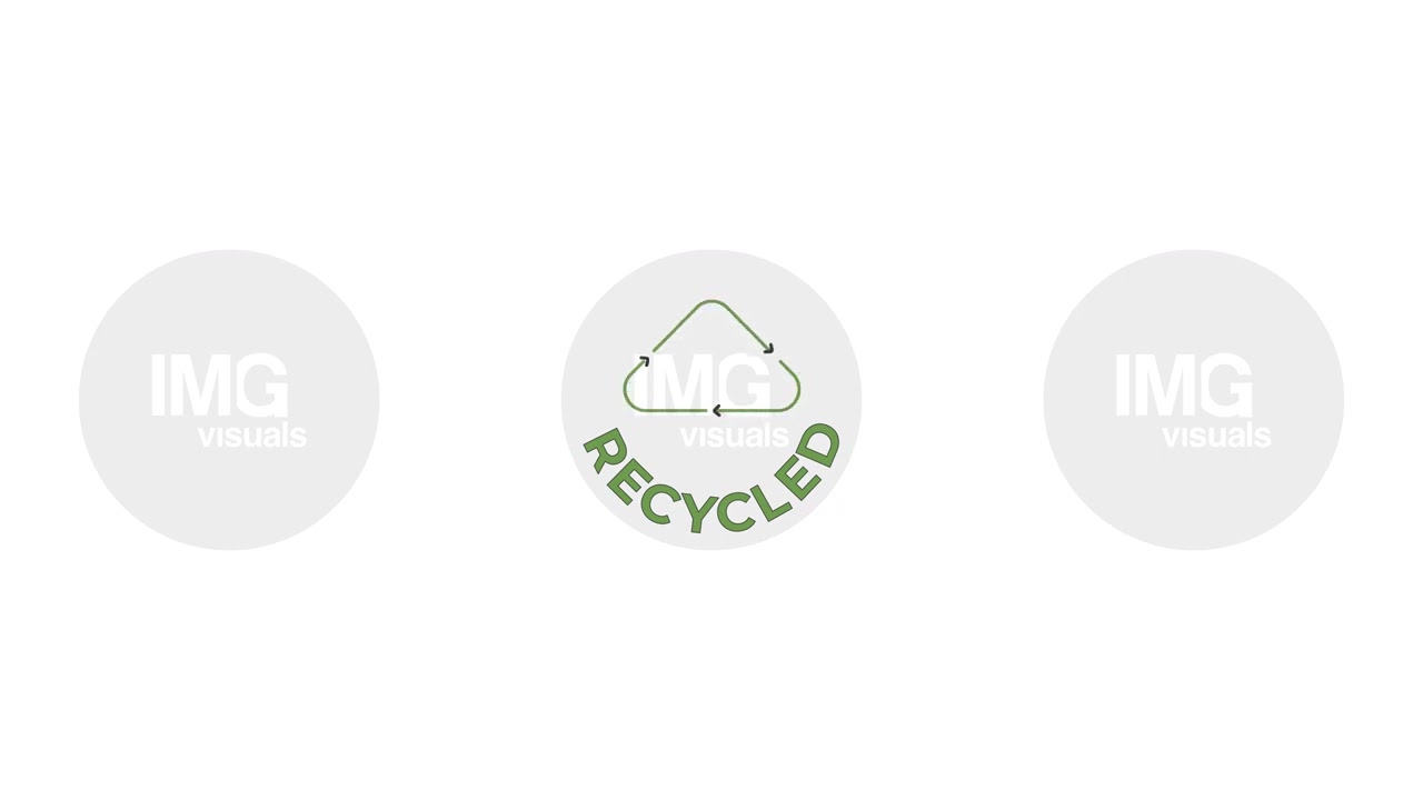 Recycle symbol 2D element animation