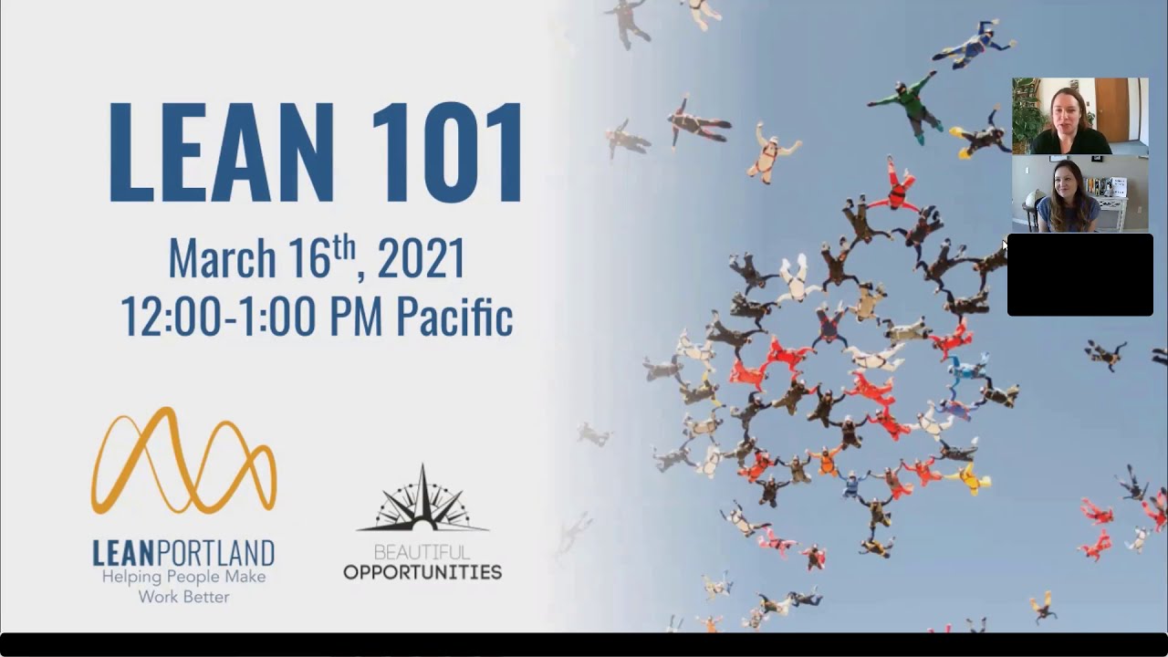 Lean 101 Training with Amanda Zimmerman from Lean Portland -  March 2021