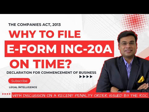 Delay in Filing INC-20A? Recent ROC Order & Penalties Discussed | Strict Action by ROC