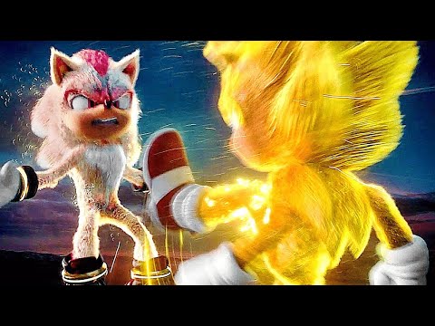 ( HINDI ) - Super Sonic Vs Super Shadow Fight Scene - Sonic the Hedgehog 3