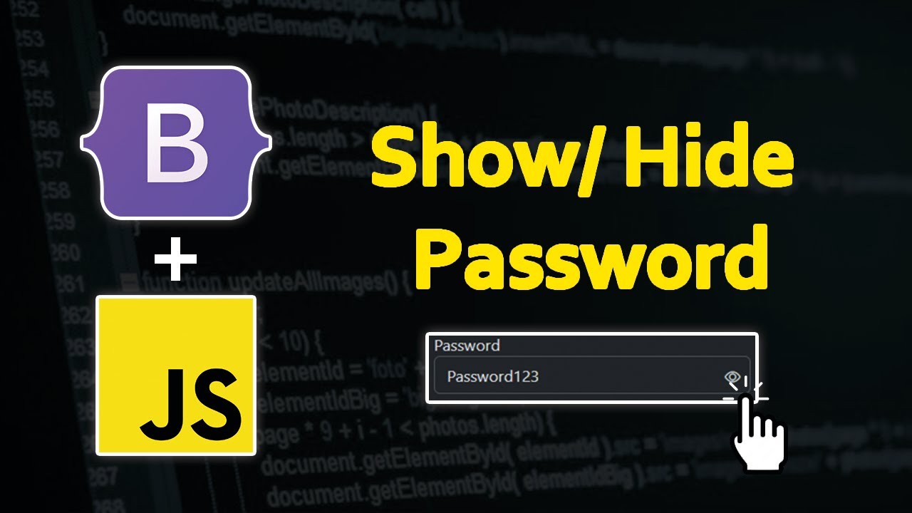 Bootstrap 5 Toggle Visibility | Hide/Show Password with JavaScript