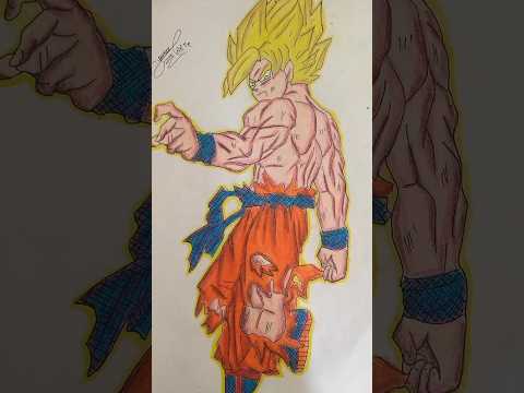 Como dibujaba antes vs como dibujo ahora #dibujo #gokussj